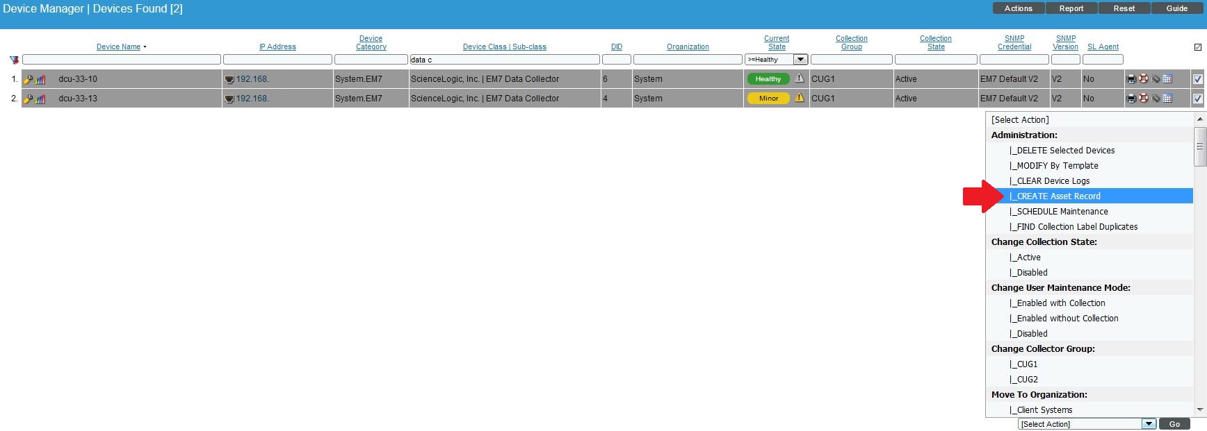Creating Asset Records