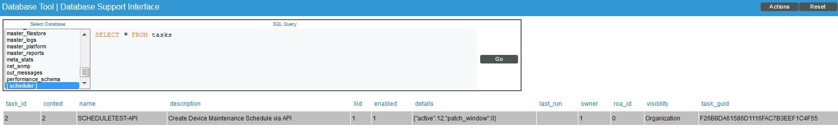 Create Device Maintenance Schedules via the API