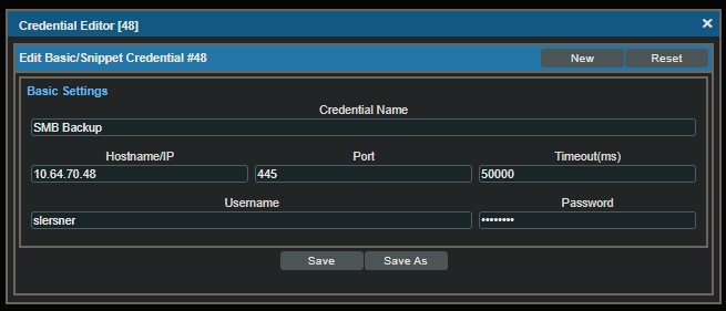 How can I configure SMB backups to use an AD user?