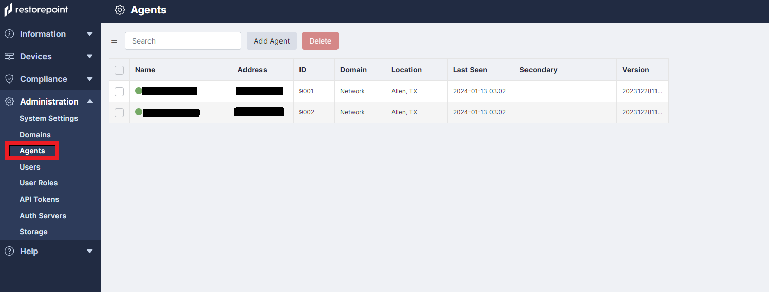 How to locate "Agent ID" to map in PowerFlow Restorepoint Configuration