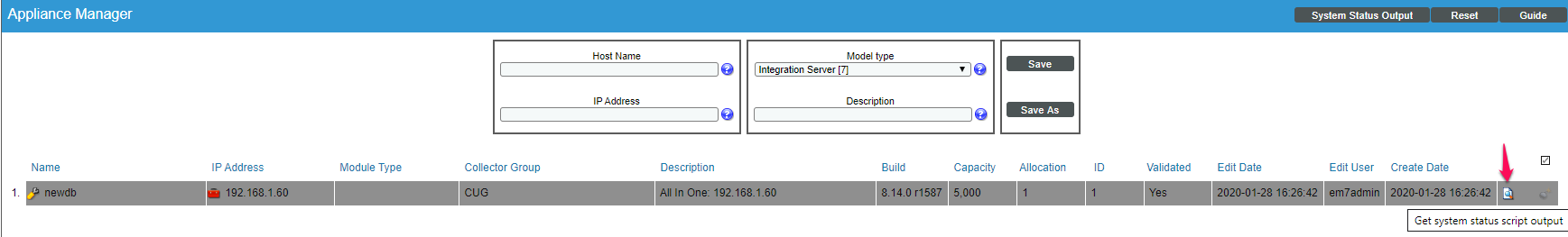 How to run the System Status Script